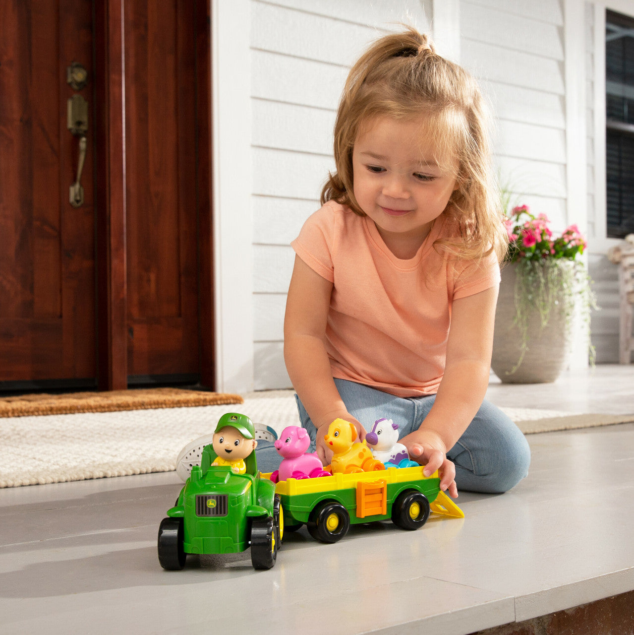 John Deere Animal Sounds Wagon Ride Chicken Little Shop