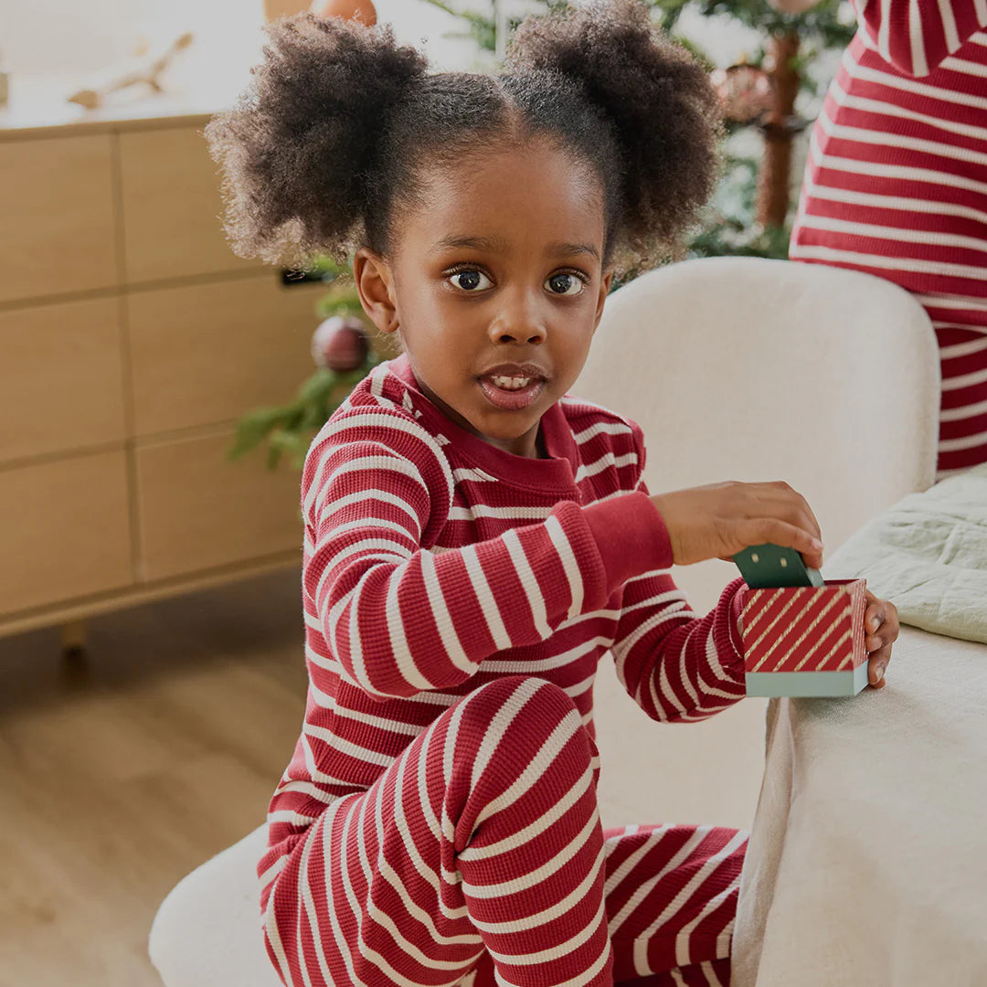 Petit Lem Scarlet Red Striped Thermal PJ Set – Chicken Little Shop